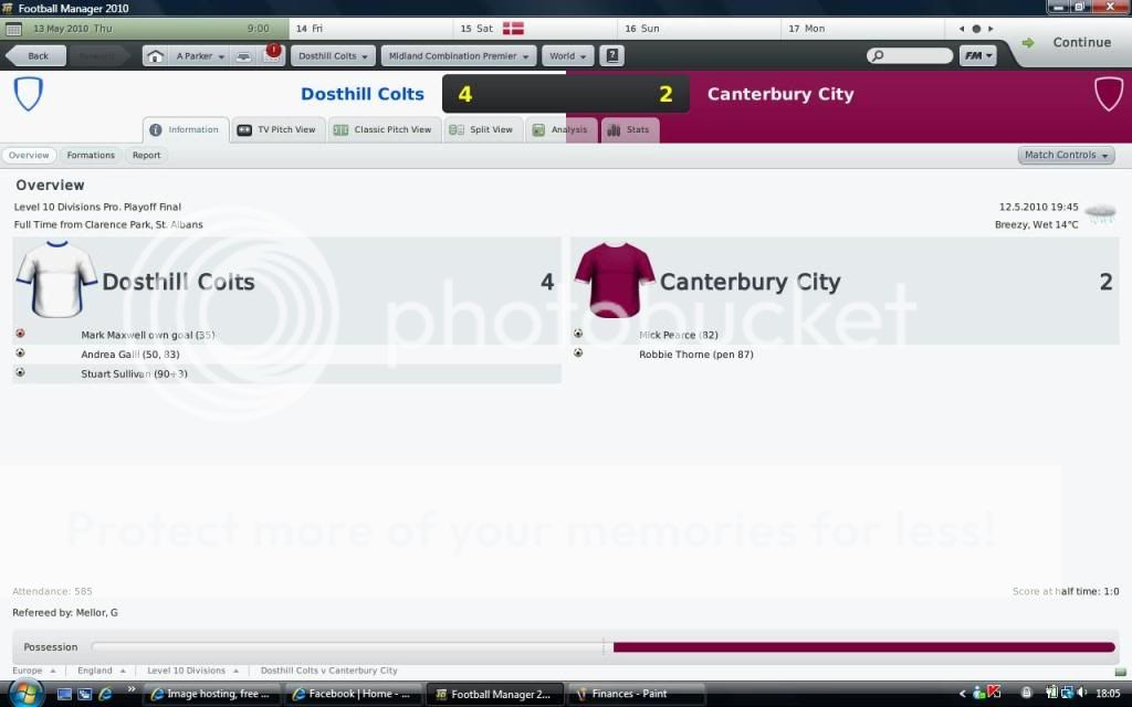 [FM10] Dosthill Colts from lvl 10 to the prem - Own Youth Products Only ...