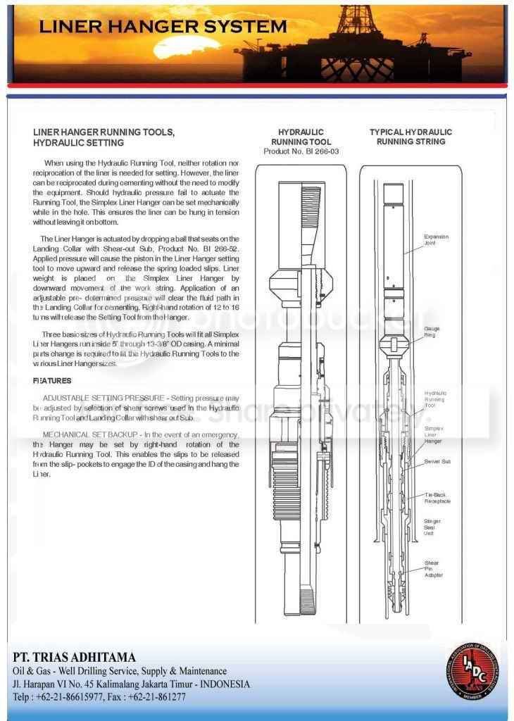 Liner Hanger Running Tool at Joseph Heil blog